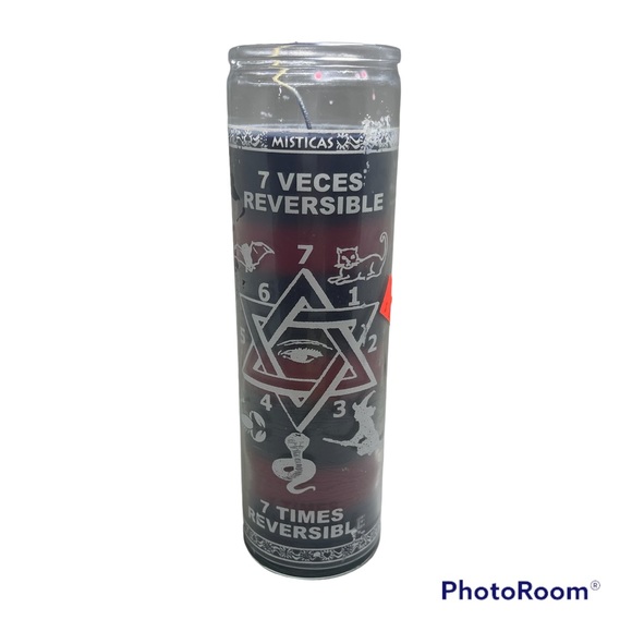 veladoras misticas | Accents | 7 Times Reversible 7 Days Candle Vela 7 ...